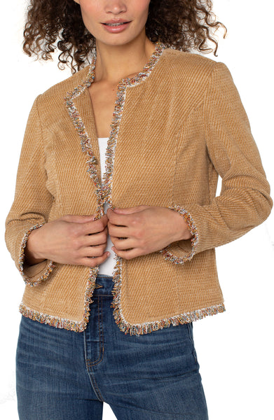 LPLA Honey Jacket with Frayed Edges – j.jules fashion
